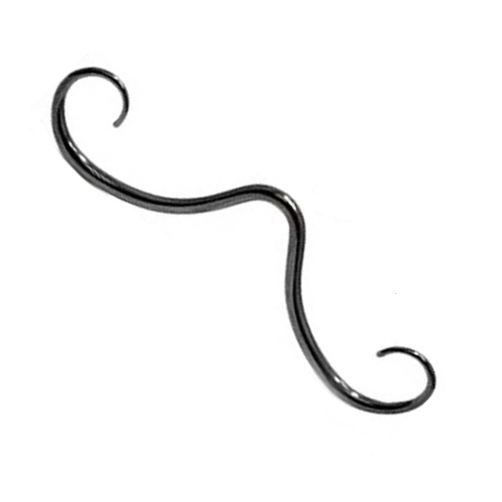 WE-POLUJ Stainless Steel Septum Mustache Nose Rings Hoop Septum ...
