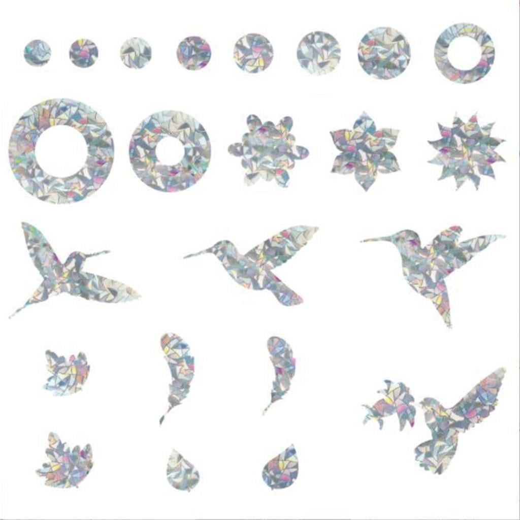 WE-POLUJ Static Glass Adsorption Stickers PET Film Window Bird ...