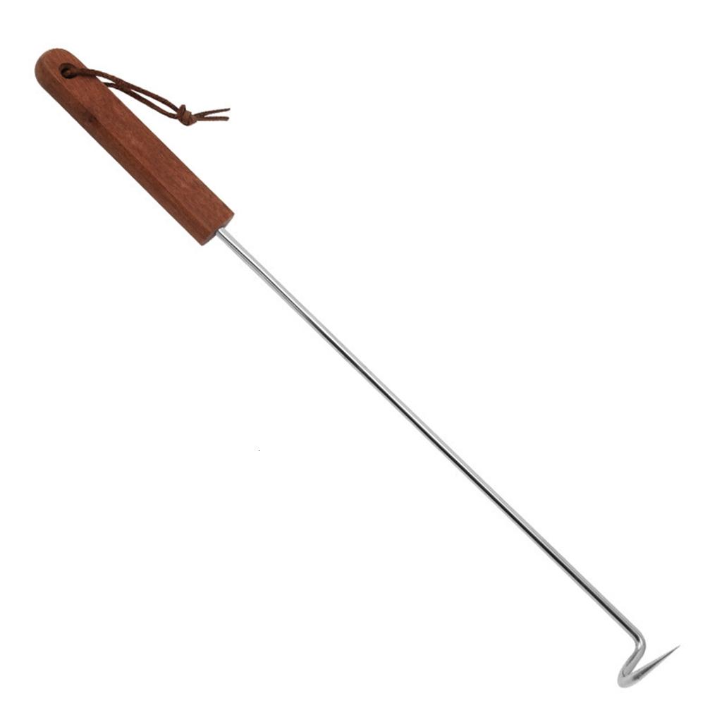 WE-POLUJ Sturdy Stainless Steel And Rosewood Meat Processing Hook For ...