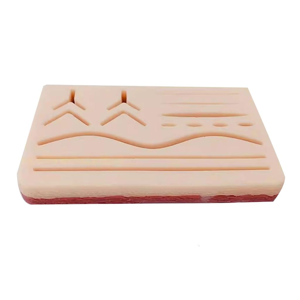 WE-POLUJ Suturing Pad Pre Cut Wounds Skin Wound Suture Practice Padfor ...
