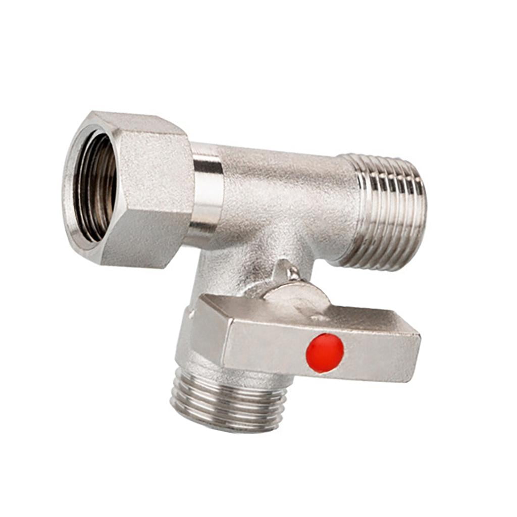 WE-POLUJ T Connector Valves Angle Stop Valves Adapter Steel for ...