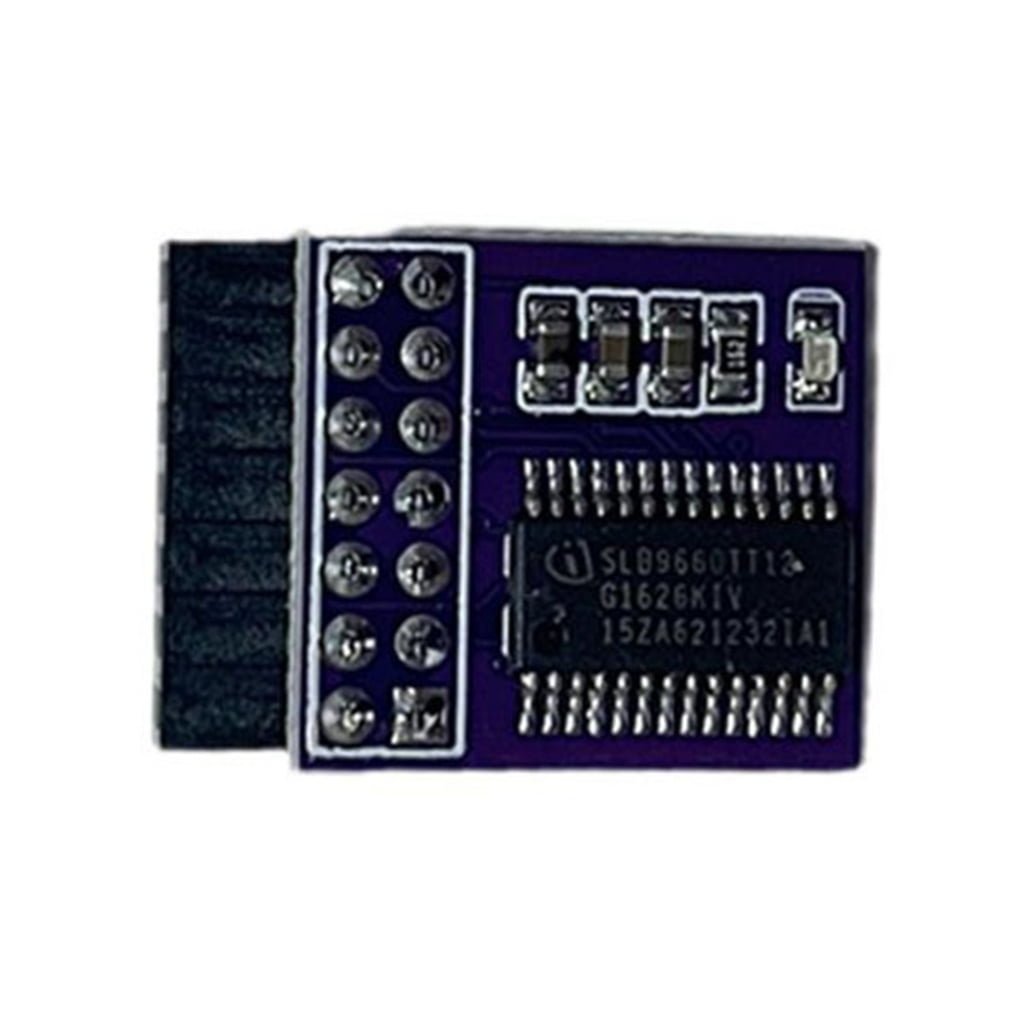 WE-POLUJ TPM Board, 14Pin TPM 2.0 Module LPC Interface Strong Encryption TPM Module Board for ...