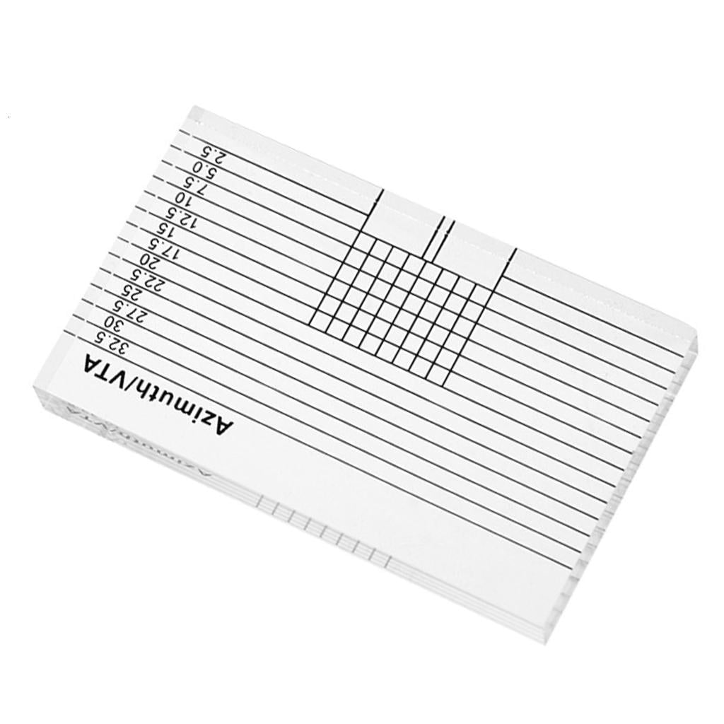 WE-POLUJ Tonearm Ruler Clear Meter Vertical Track Angle Block for ...