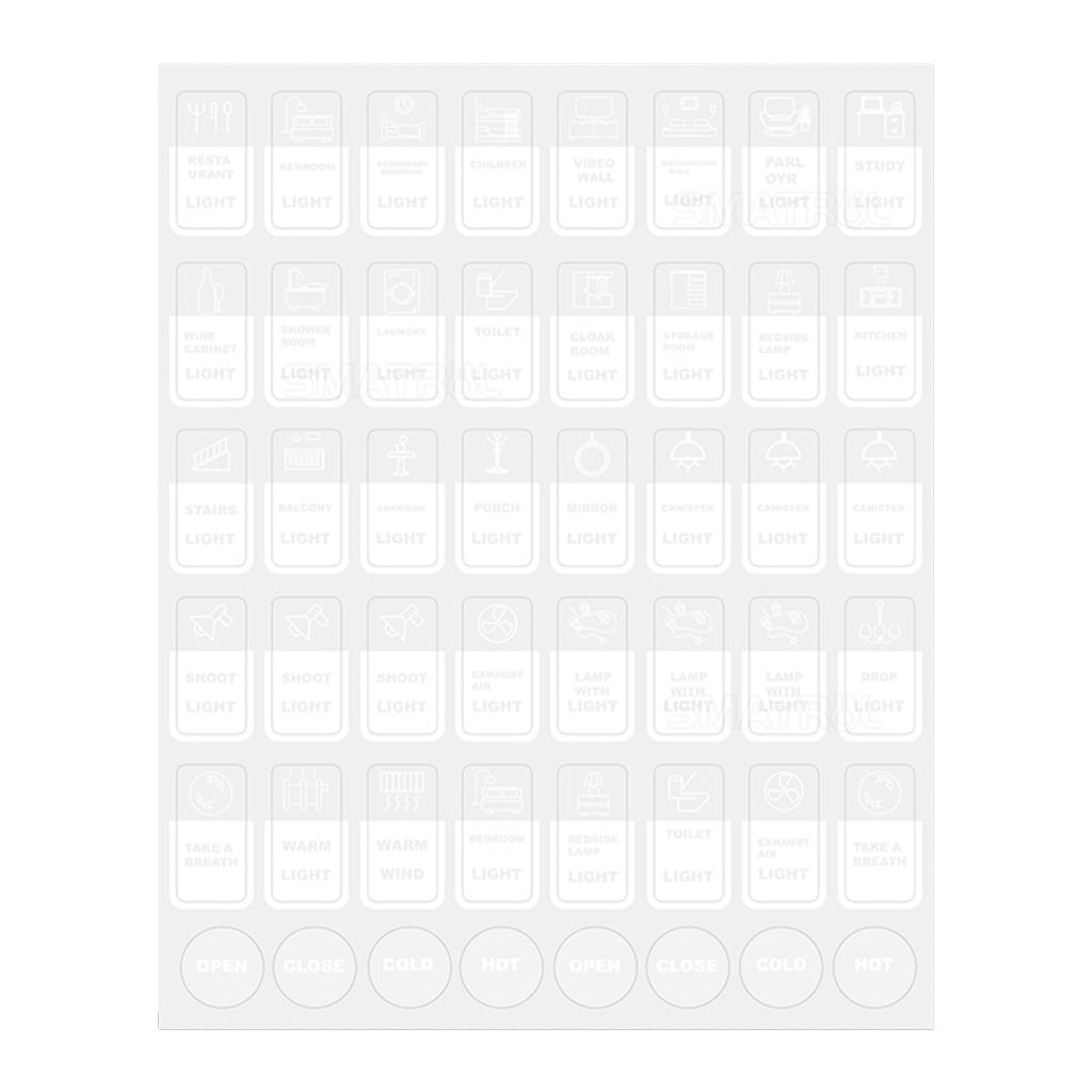 WE-POLUJ Touch Switches Labels For Intuitive Appliance Control And ...