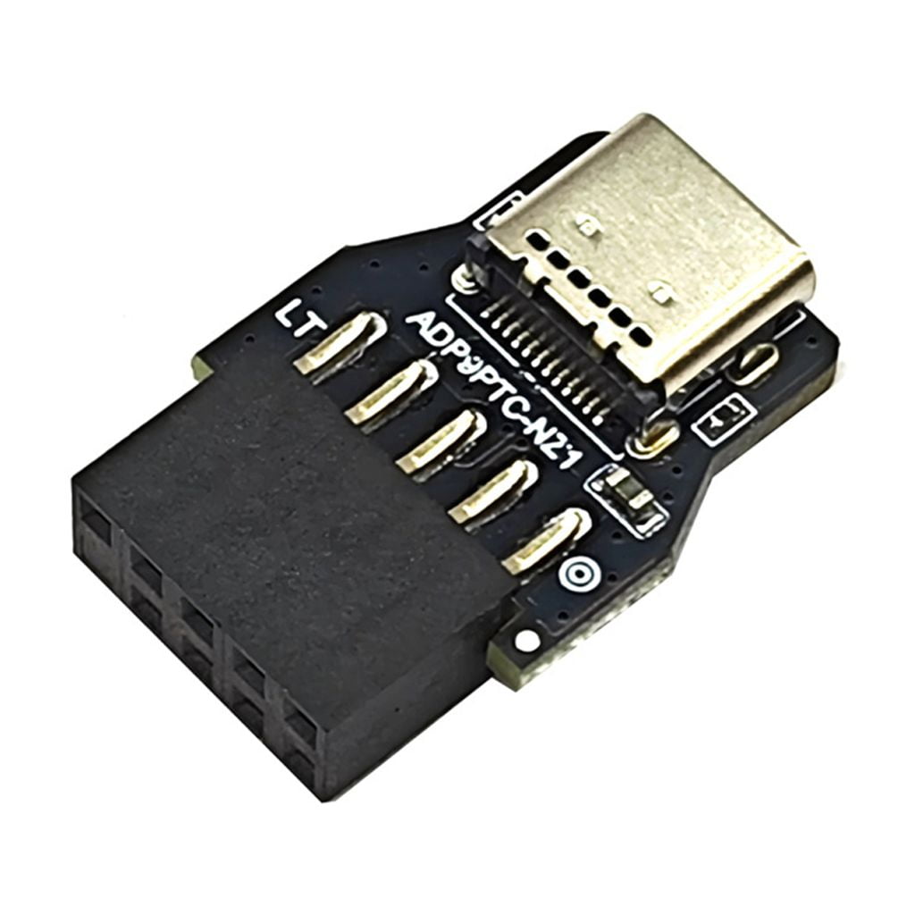 WE-POLUJ USB 2.0 Internal Header 9Pin to Type C 20Pin Front Panel ...