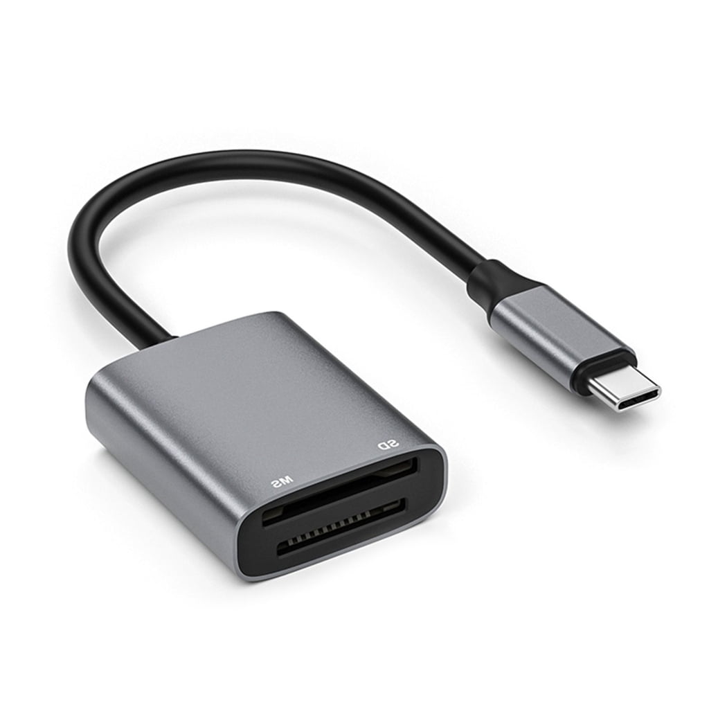 WE-POLUJ USB C Card Reader USB C to SD+MS Picture Memory Stick Card ...