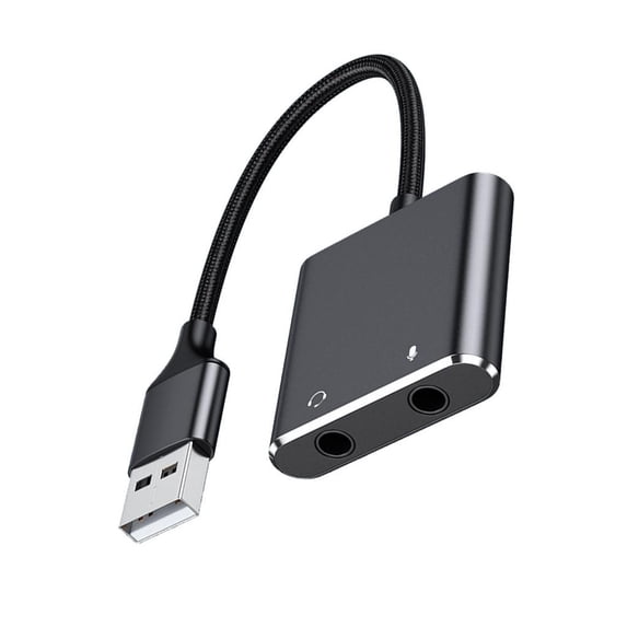 WE-POLUJ USB Sound Adapter, External Sound Card for PC and Laptop USB ...