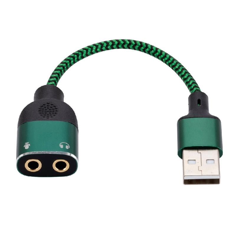 WE-POLUJ USB Sound Converters USB Sound Card Adapter With 3.5mmTRS ...