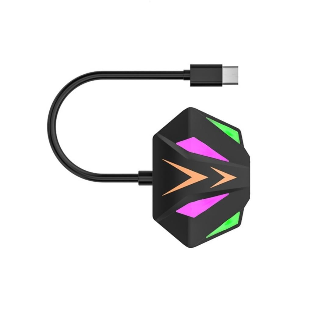 WE-POLUJ USB/Type C To RJ45 Ethernet Splitter Expansion Adapter 100mbps ...