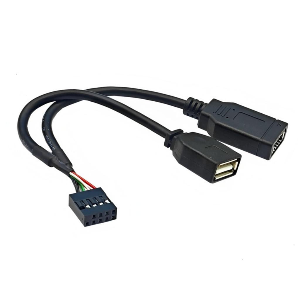 WE-POLUJ USB2.0 9Pin To USB+TYP E Cable TYPE E Key A Connectors for USB ...