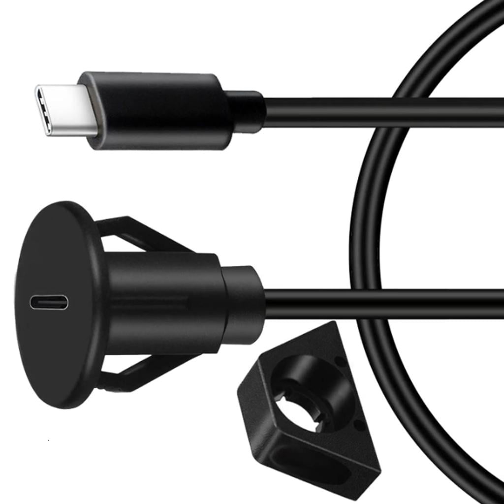 WE-POLUJ USB3.0 Flush Mount Cable Car Dashboards Panel USB Extension ...