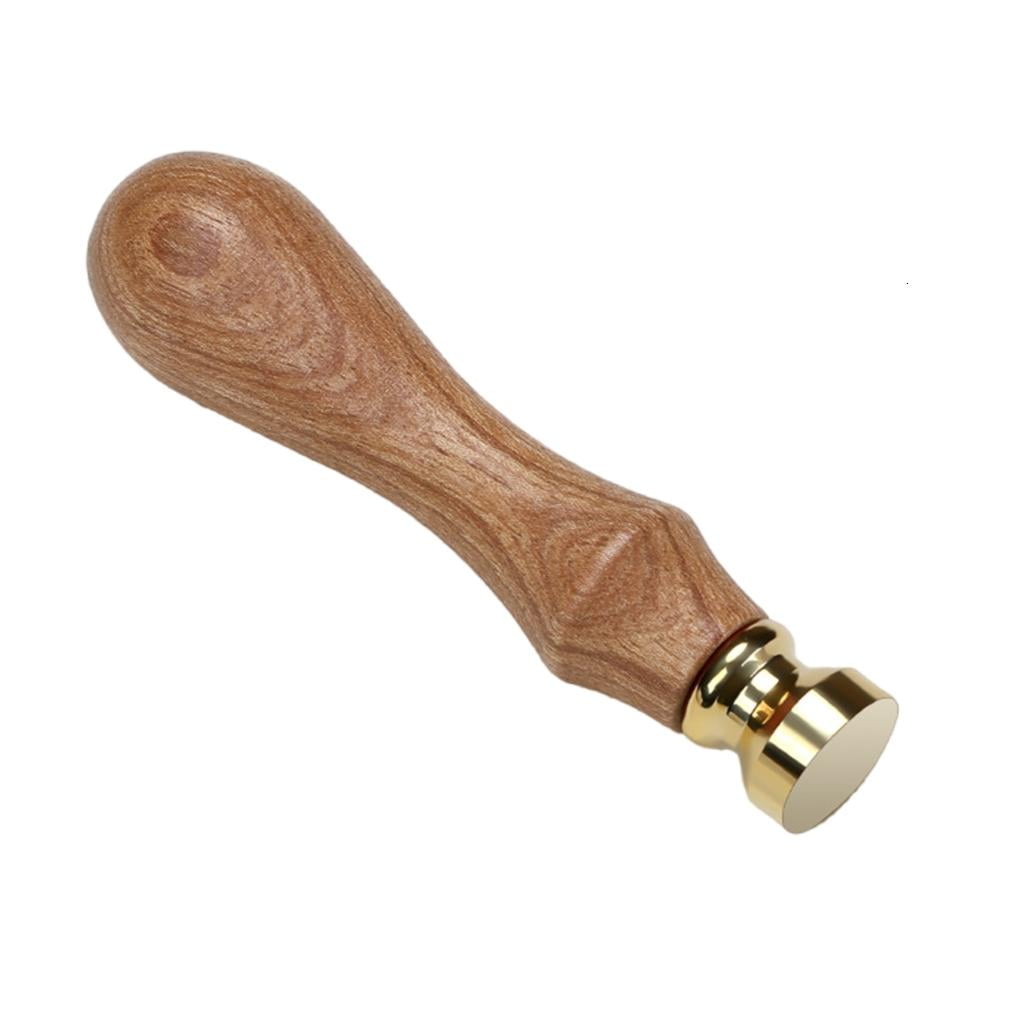 WE-POLUJ Unfinished Seal Stamp Head with Wood Handle for Seal Envelope ...
