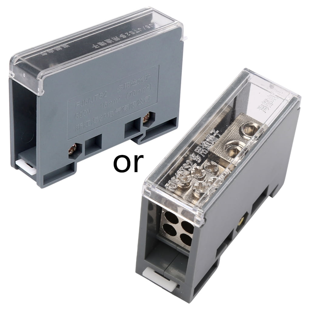 WE-POLUJ Universal Electric Wire Connector Din Rail Distribution Box ...