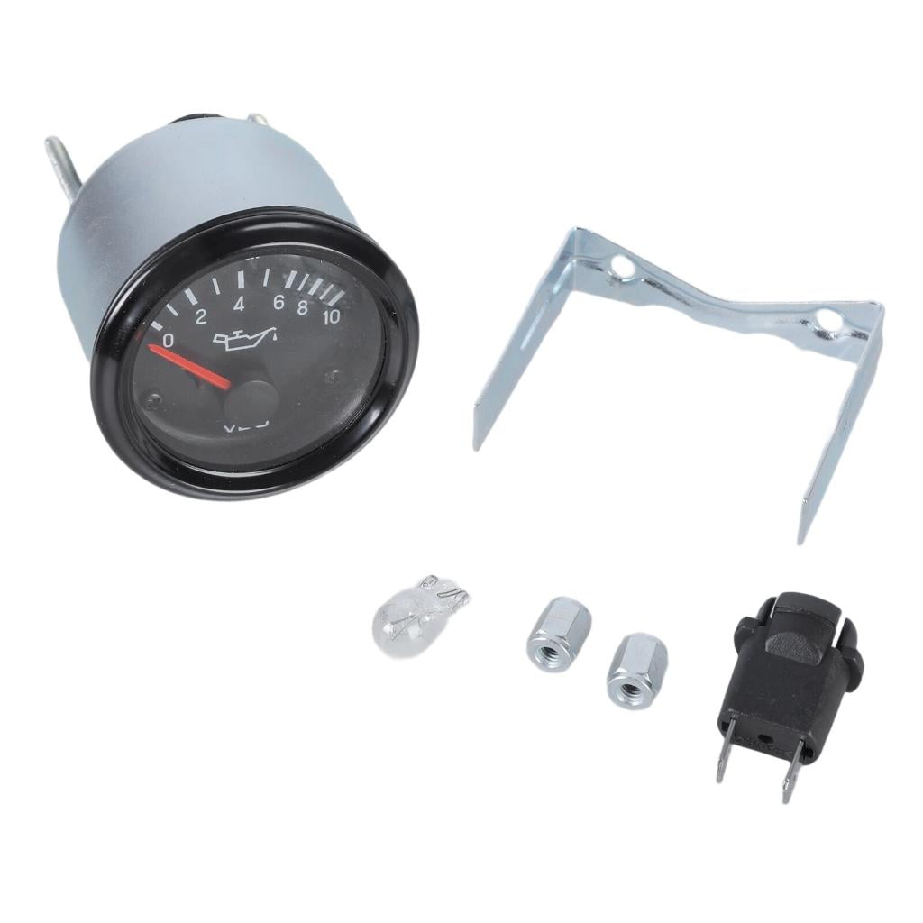 WE-POLUJ Upgrades Oil Pressure Gauges Metal & Plastic 0 To 10 Bar High ...