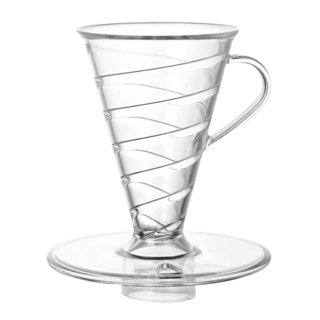 WE-POLUJ V Shape Coffee Filters Durable Food Grade Plastic Cone With ...