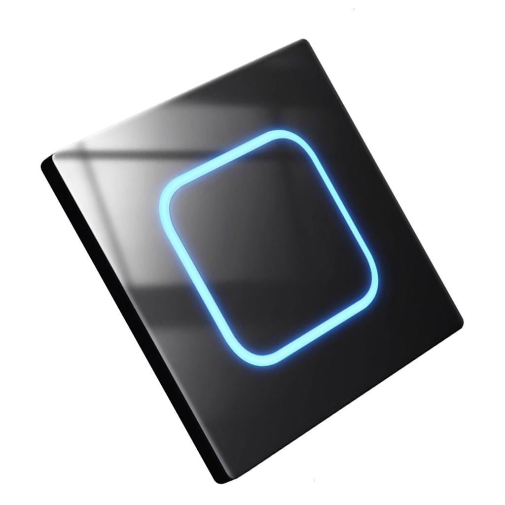 WE-POLUJ Wall Light Button Switches Tempered Glass Wall Button Light ...