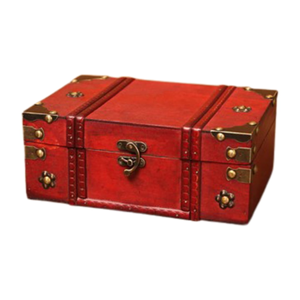 WE-POLUJ Wooden rage ox with Lok Vintage easure hest ox Desktop Jewelry ...