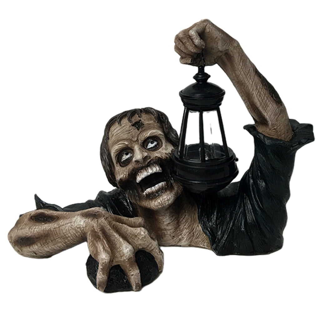 WE-POLUJ Zombie Statues Crawling Out Horror Haunted house Horror Props ...