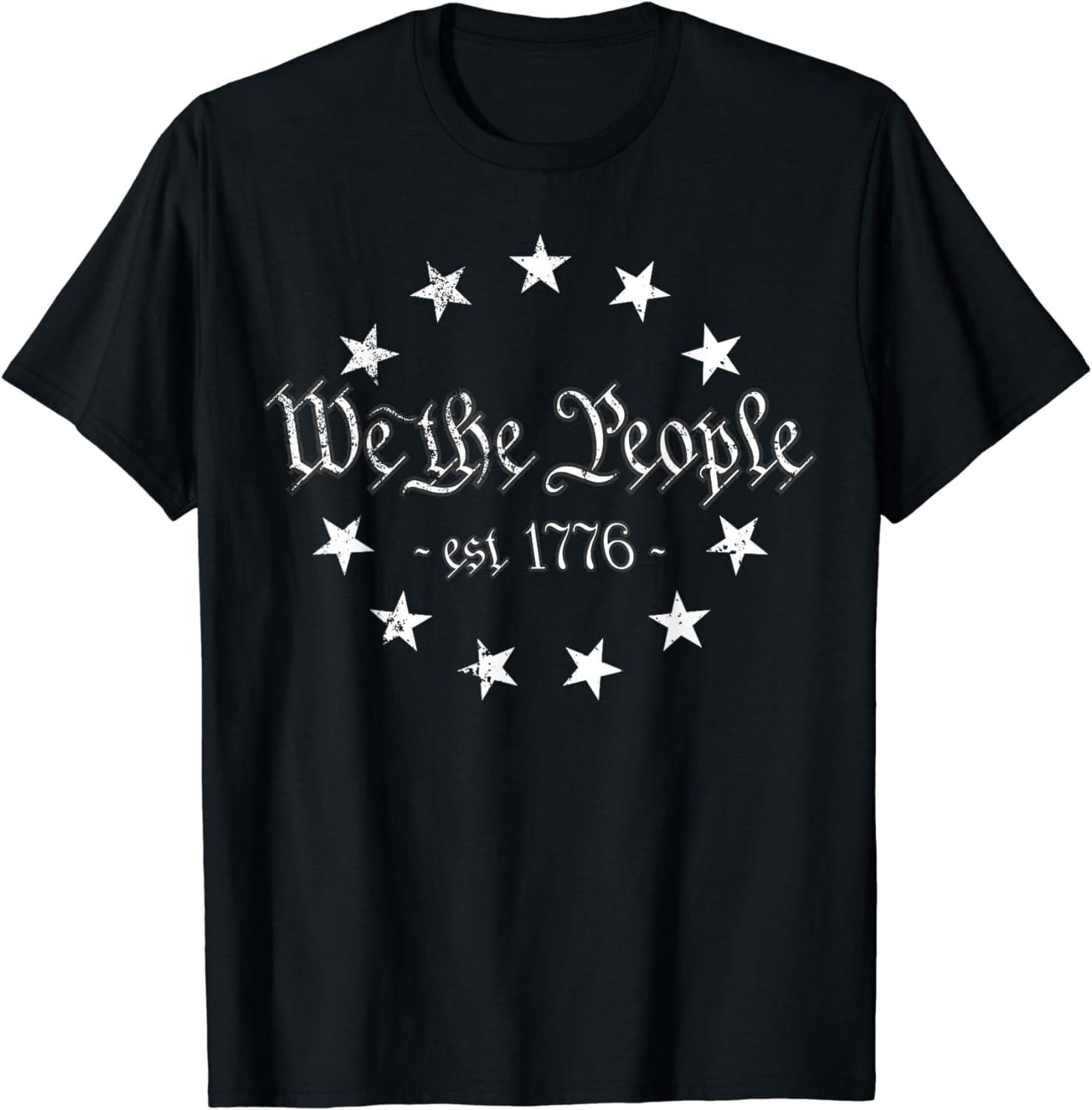 WE THE PEOPLE, Betsy Ross Flag, 4th Of July US Constitution Cotton T ...