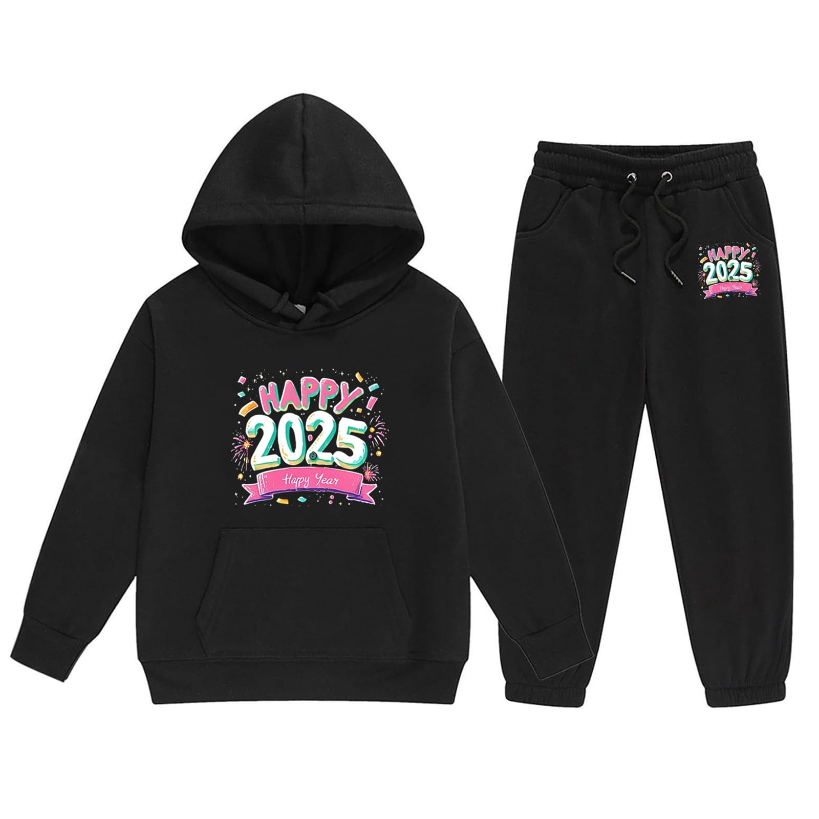 WEAIXIMIUNG 2025 New Year Girls clothes Set - Letter Printing Girls ...