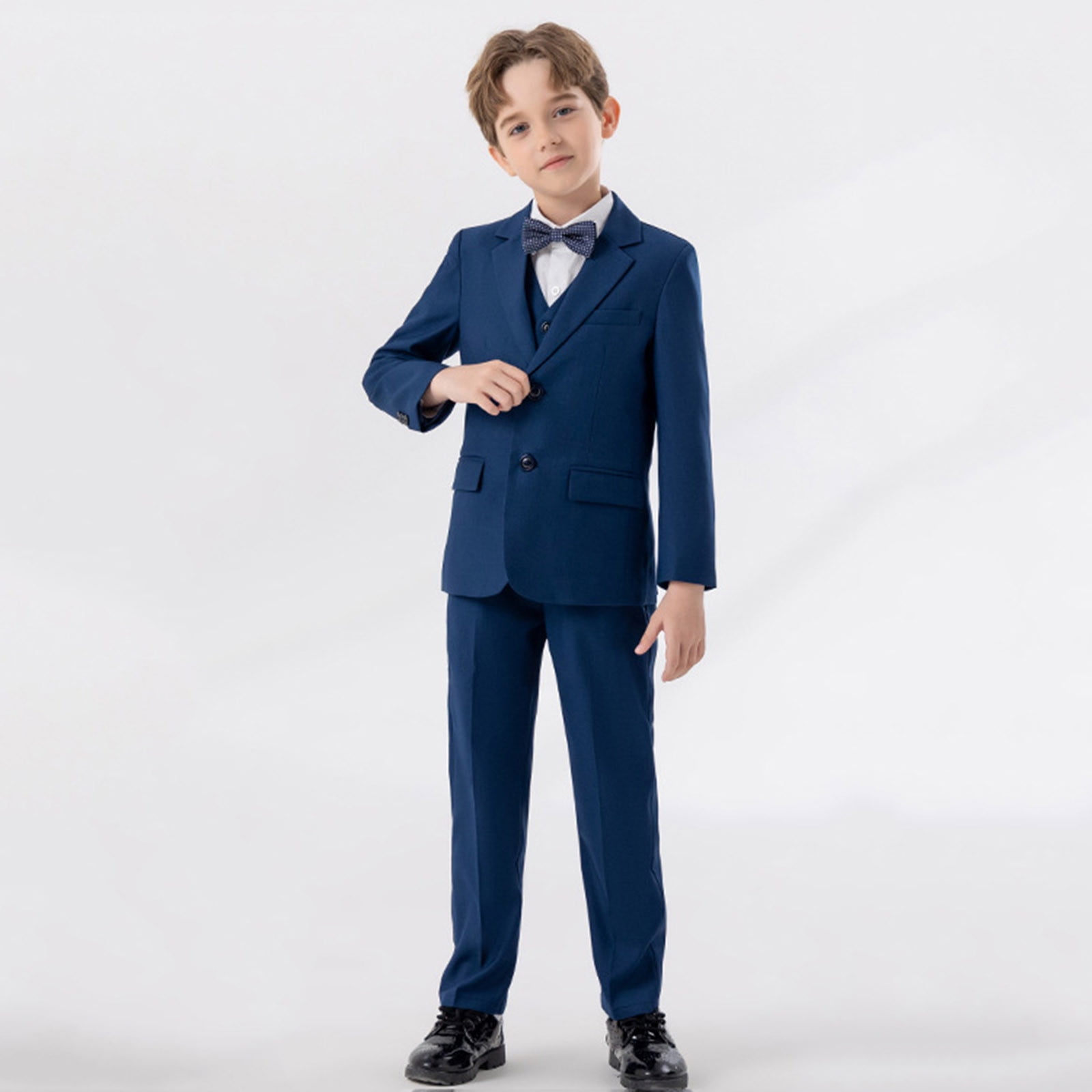 WEAIXIMIUNG Boys Clothes Size 8 Boys Business Suits Coat 4 Piece Outfit ...