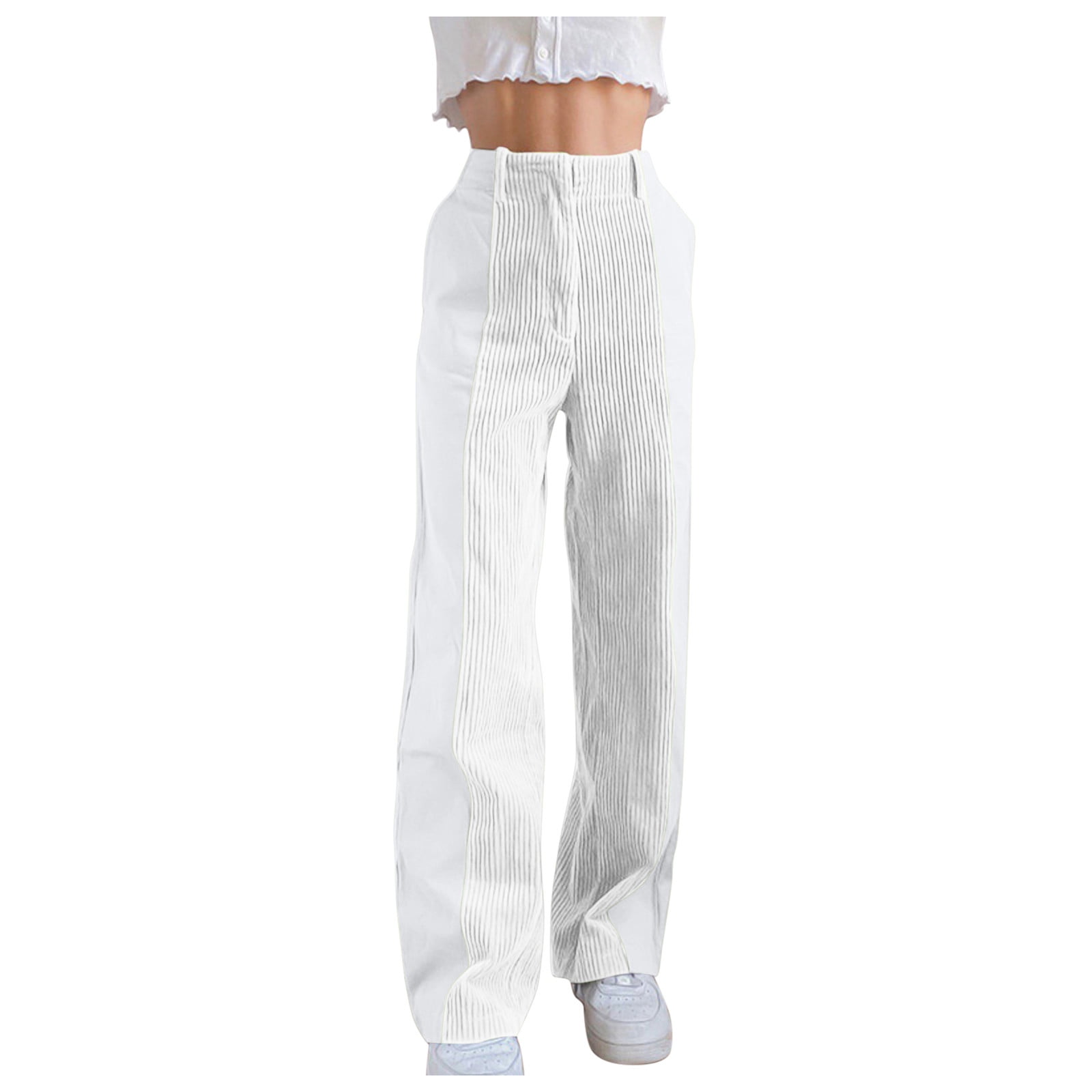 WEAIXIMIUNG Extra Long Linen Pants Women Tall Women's Medium Waist ...