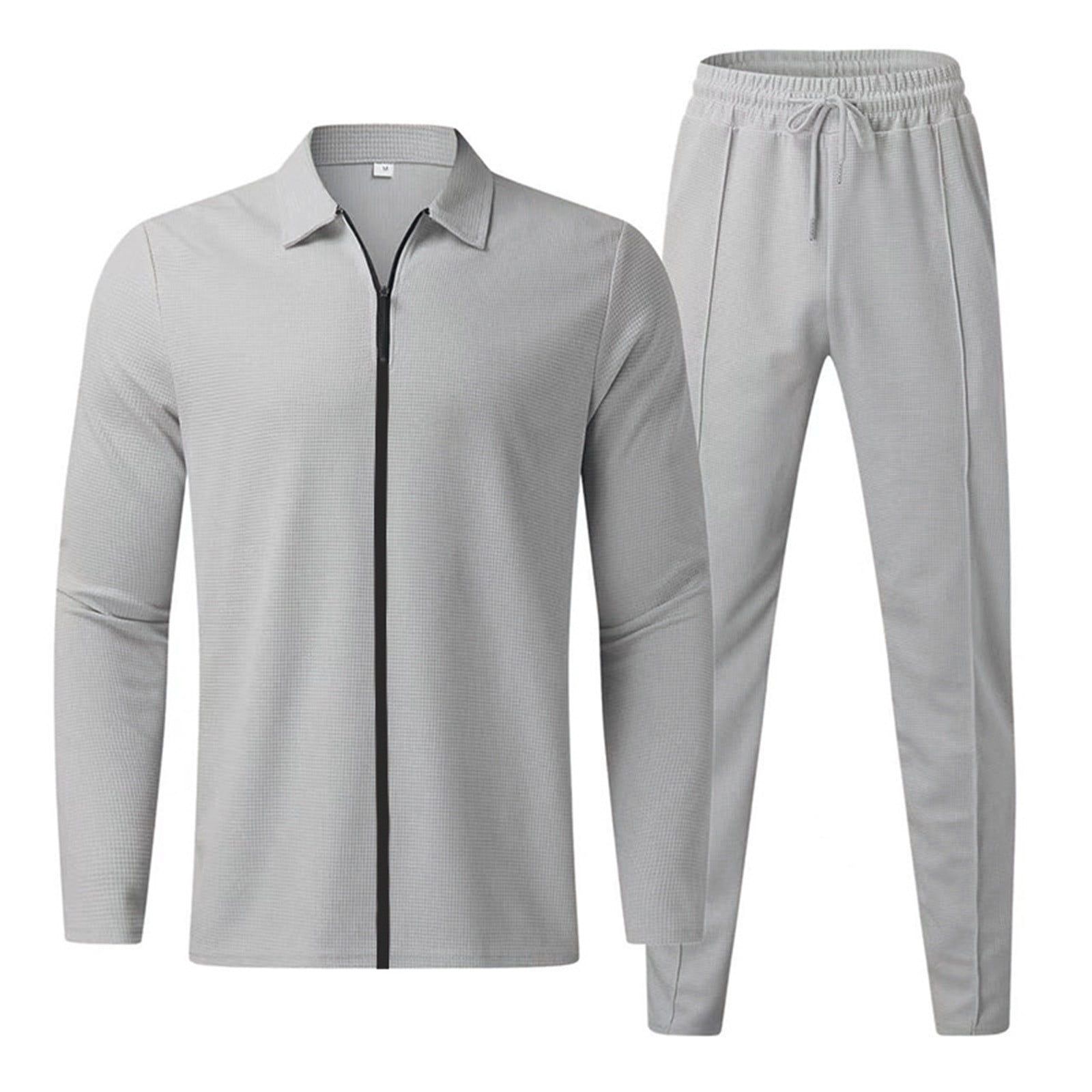 WEAIXIMIUNG Male Tracksuit Men Mens Sets 2 Piece Outfits Shirt Fashion ...