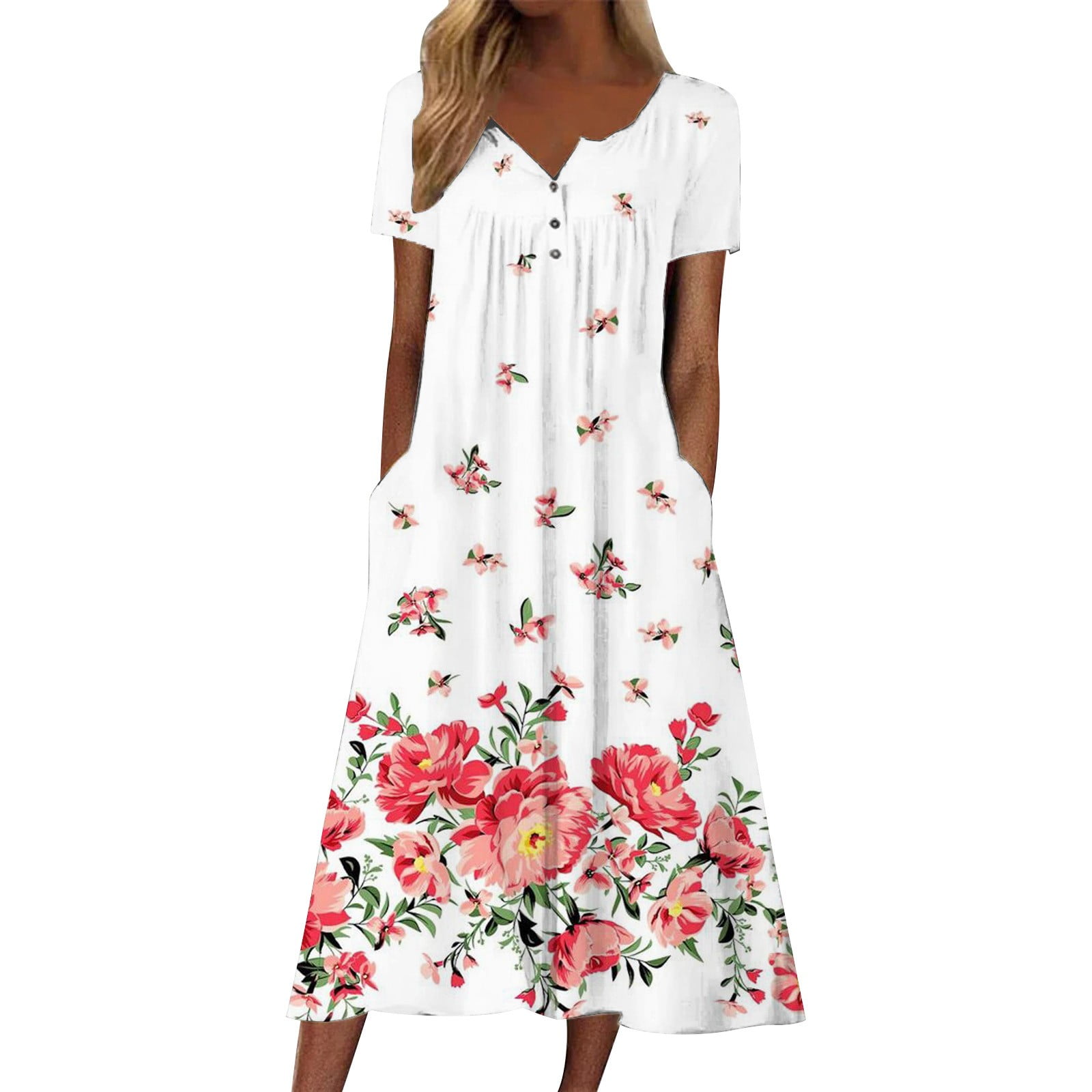 Weaiximiung Maxi Dress For Women Beach Vacation Long Sleeve Women
