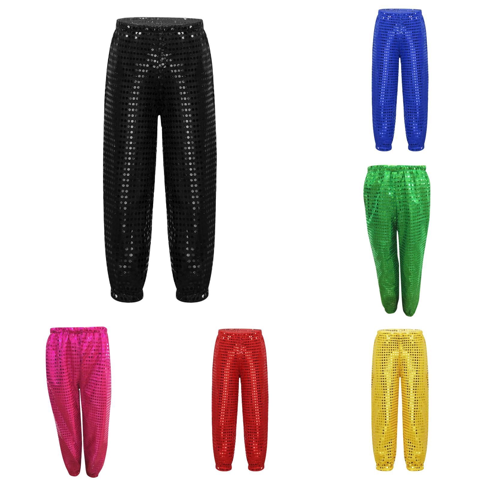 WEAIXIMIUNG Multipiece Kids Sequins Loose Jazz Hop Street Dance Pants ...