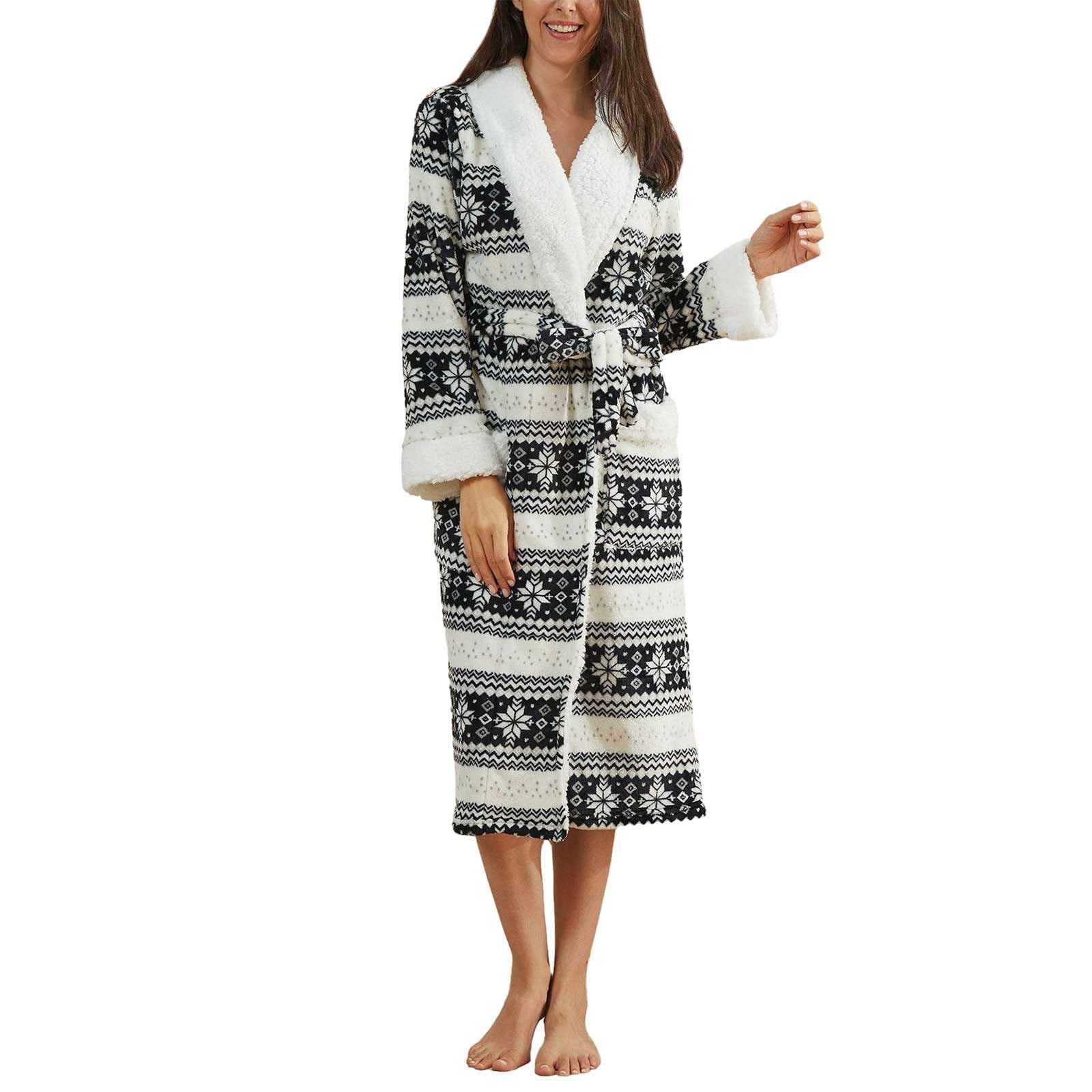 WEAIXIMIUNG Robes for Women Fuzzy Hearts Womens Elegant Casual Home ...