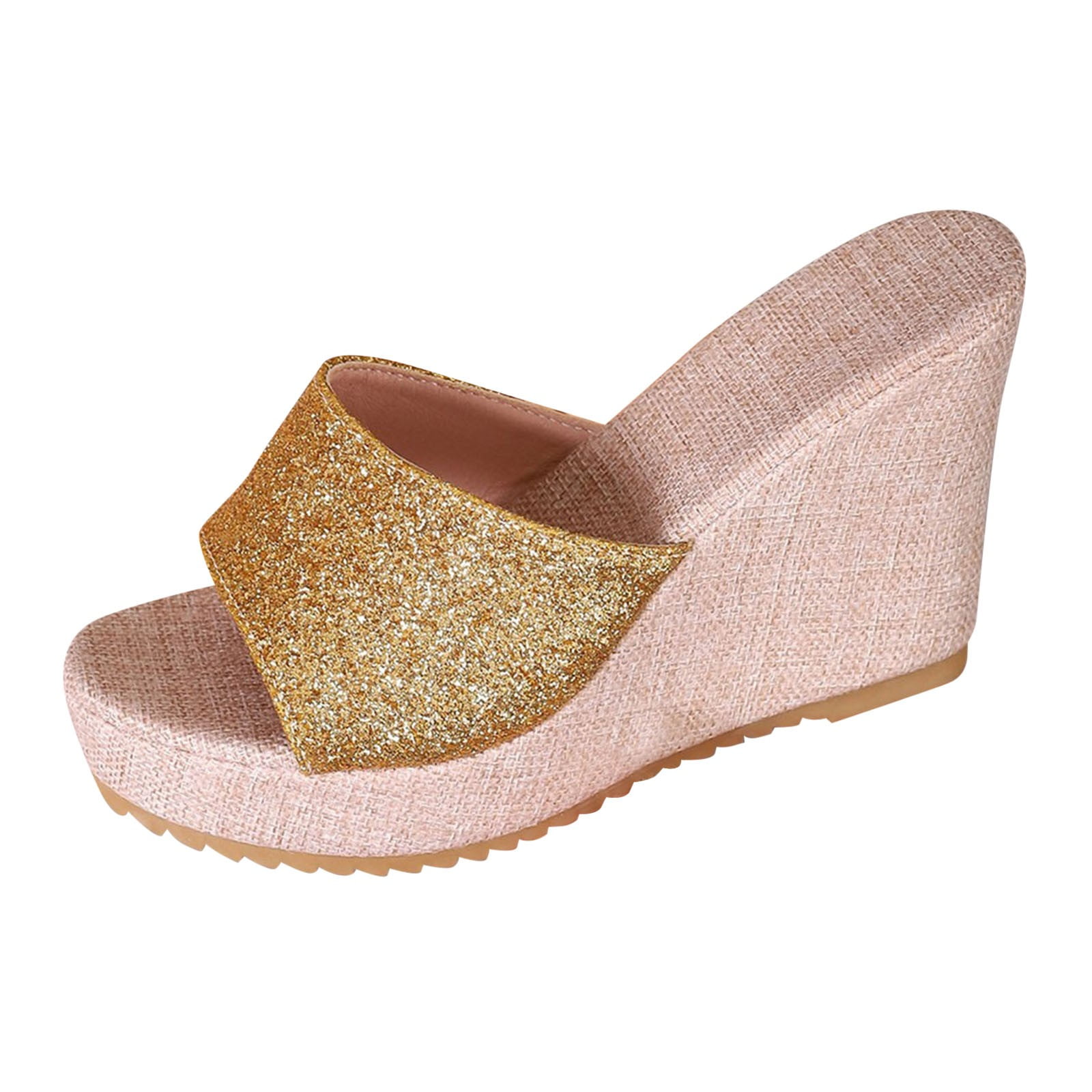 WEAIXIMIUNG Wedge Slide Sandals Platform Sandals Wedge Sandals For ...