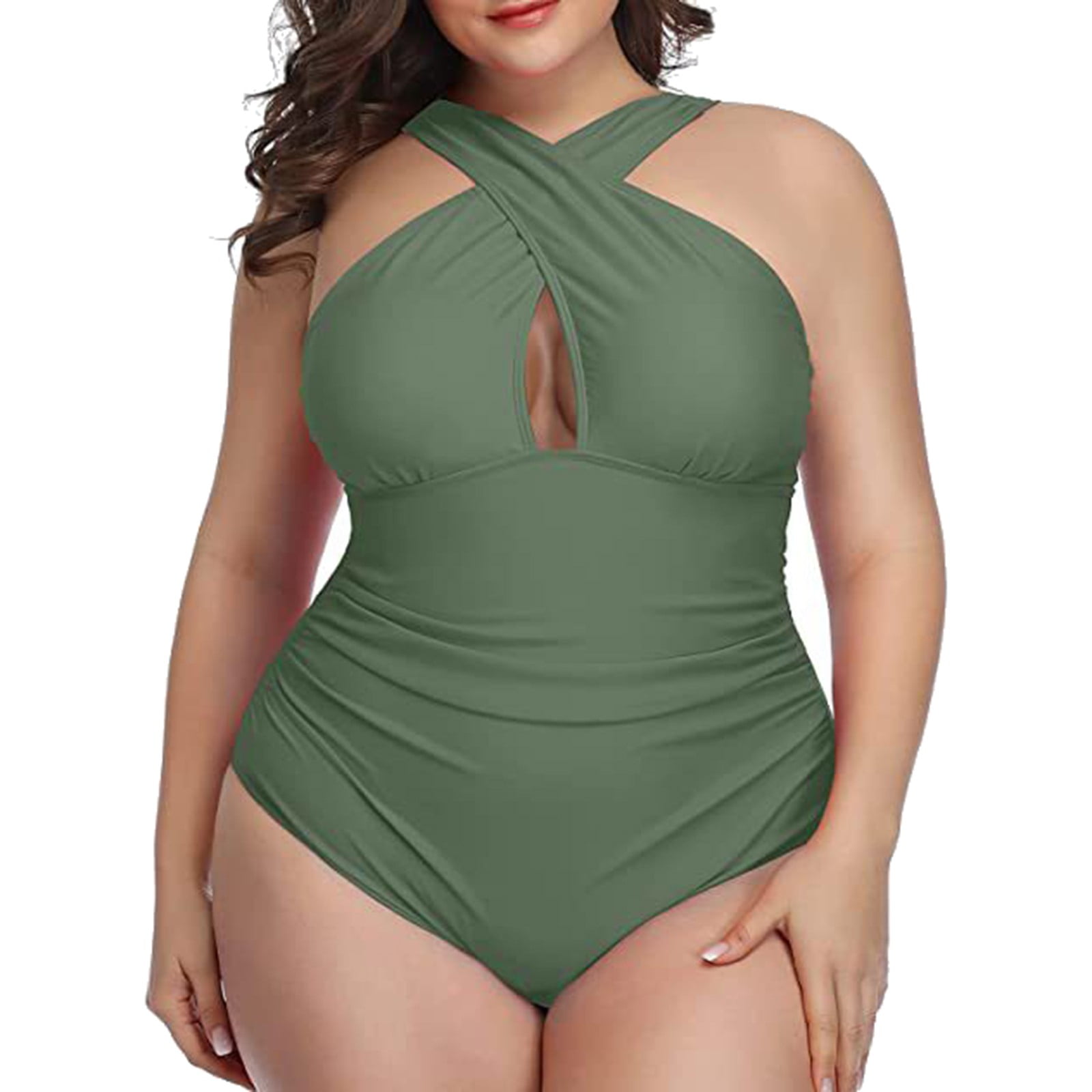 Weaiximiung Womens Swimsuit Womens 1 Piece Swimsuit Large Strap