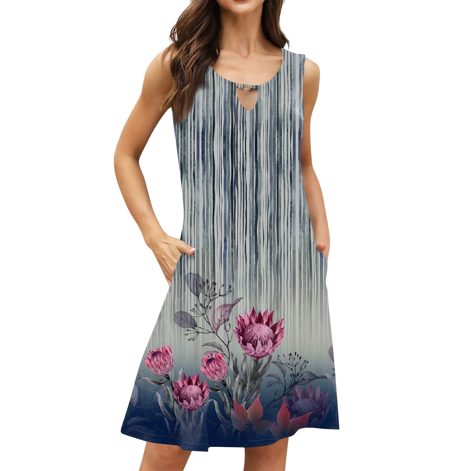 Weant Plus Size Dresses For Curvy Women Womens 2024 Summer Casual