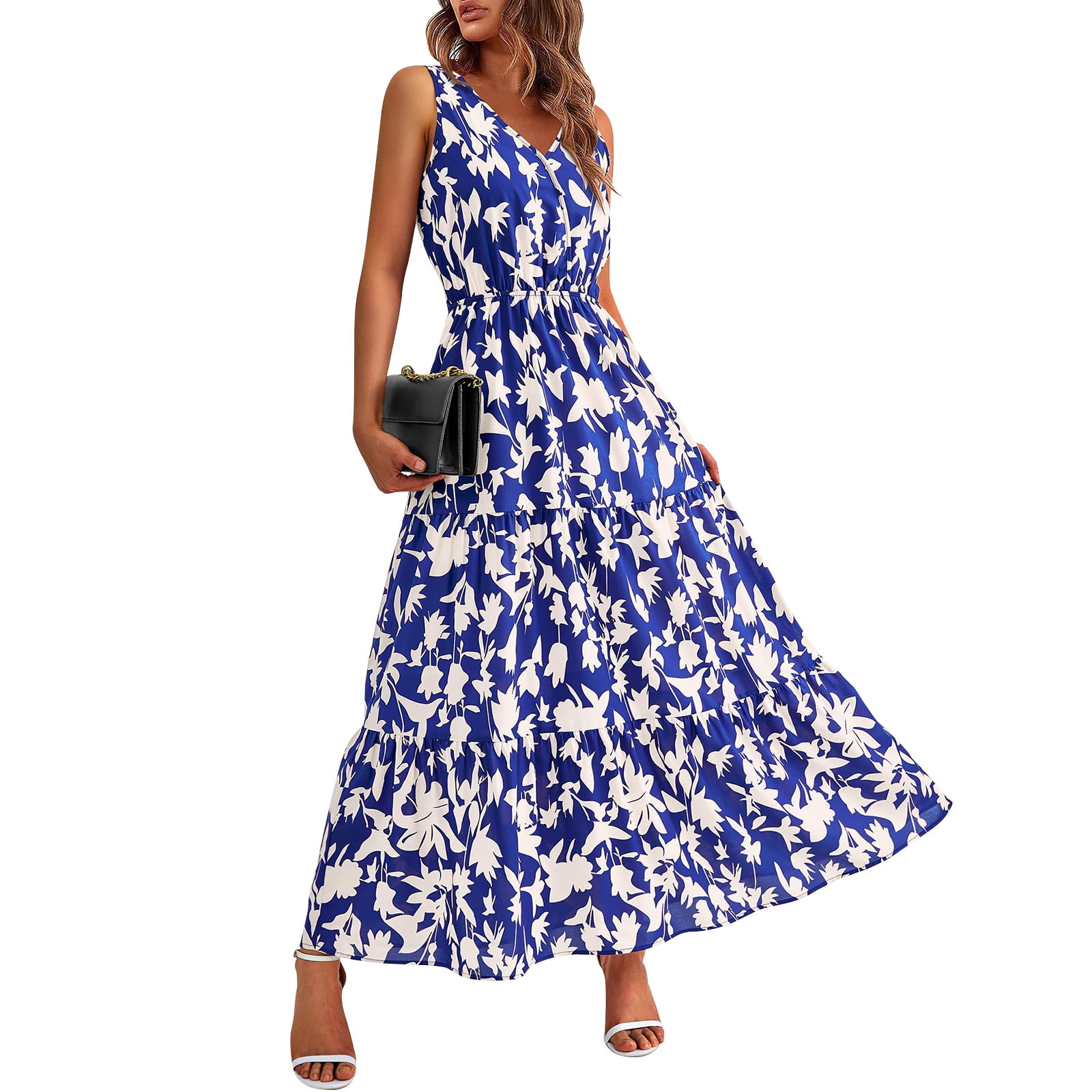 WEANT Spring Dress for Women 2024 Kentucky Derby Outfits Casual V Neck ...