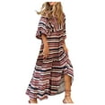 Weant Spring Dresses For Women 2024 Trendy Plus Size Dress V Neck