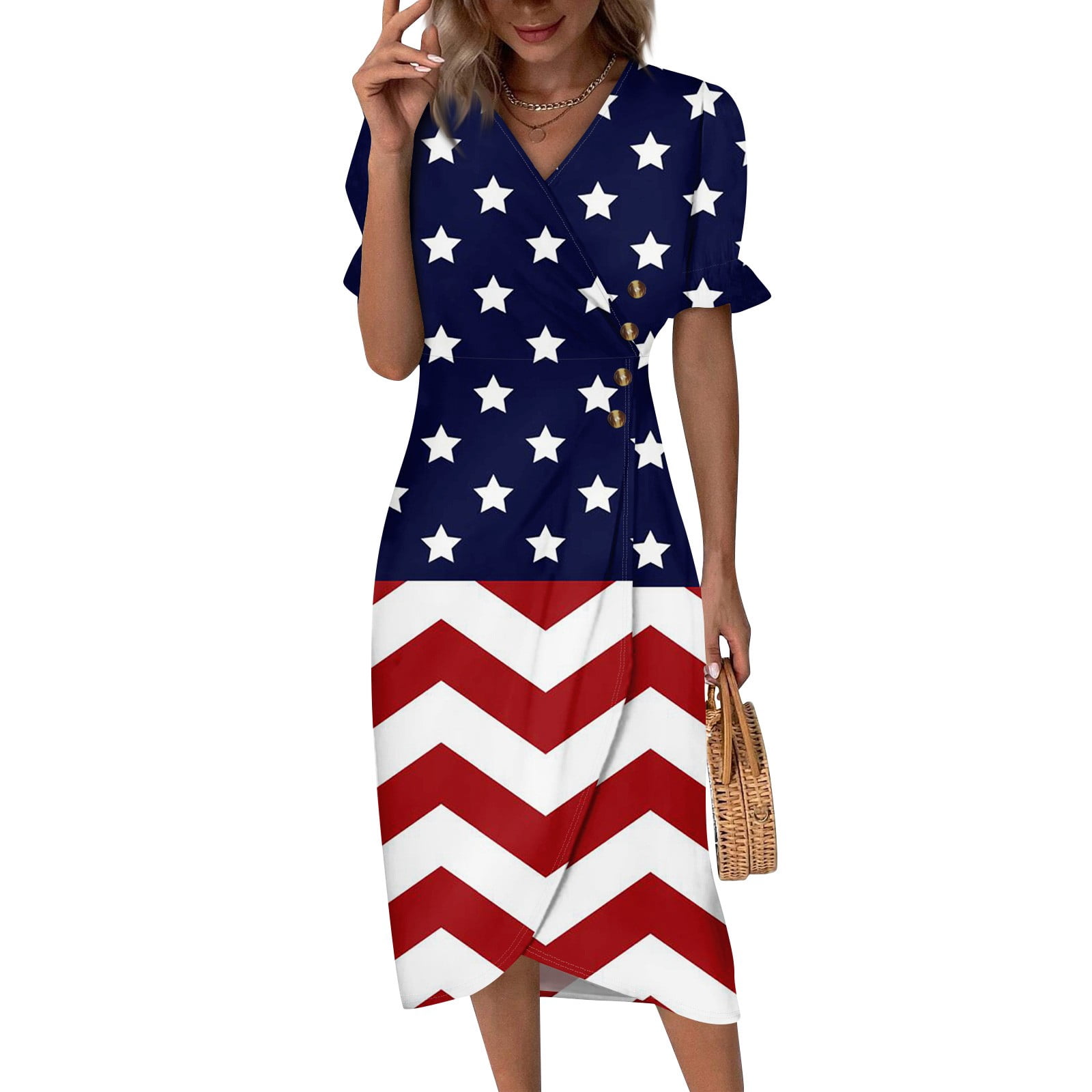 WEANT Summer Outfits for Women 2024, Casual Dress for Women, Crewneck ...