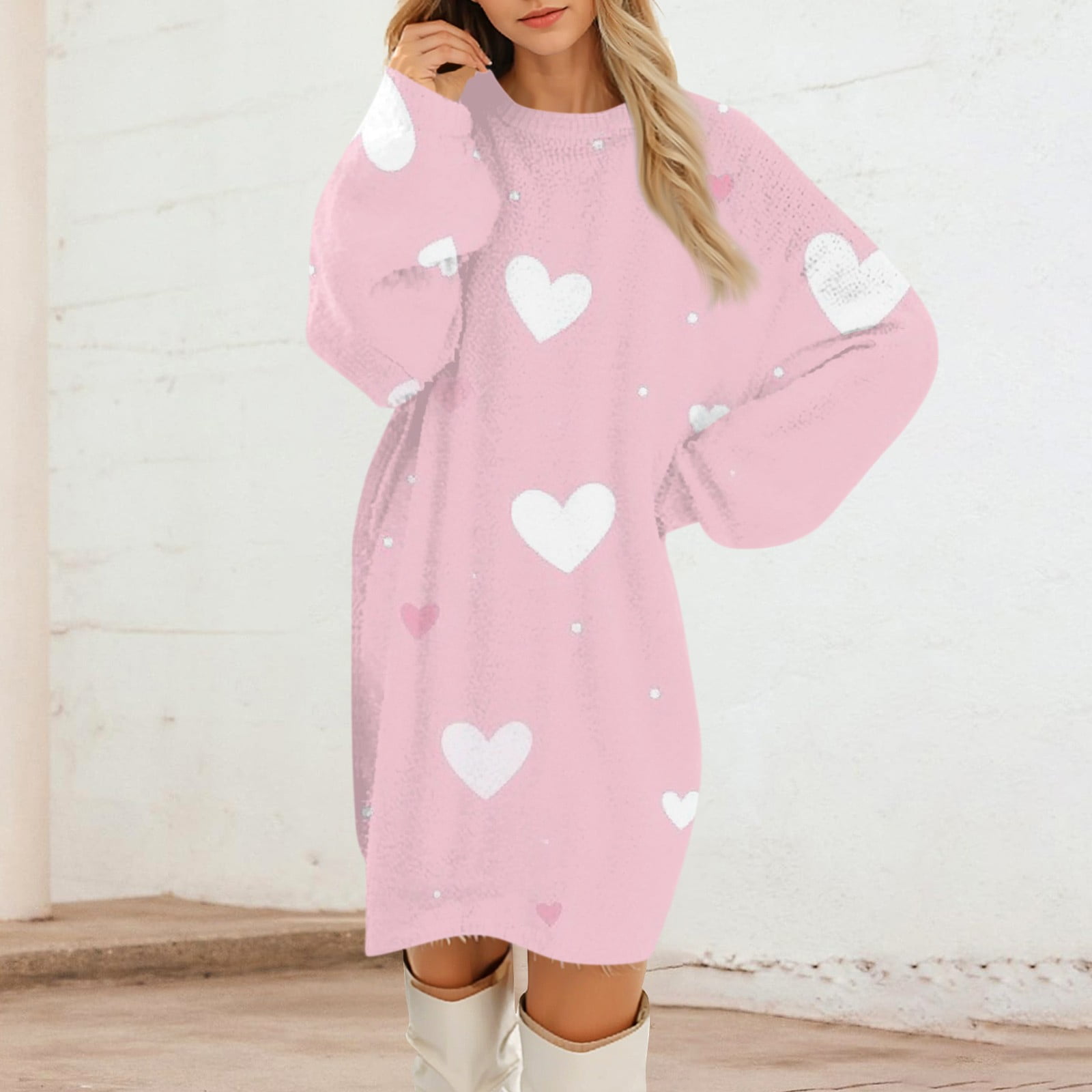 WEANT Valentines Day Outfit Women, Prom Dresses Women's Round Neck ...