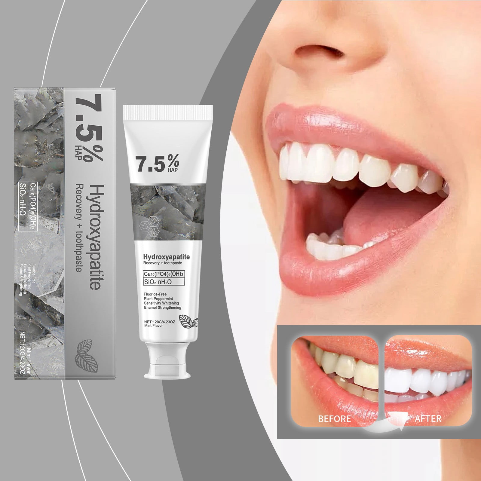 WEANTJ Whitening Toothpaste Extra Strength - Enamel Safe, Sensitive ...