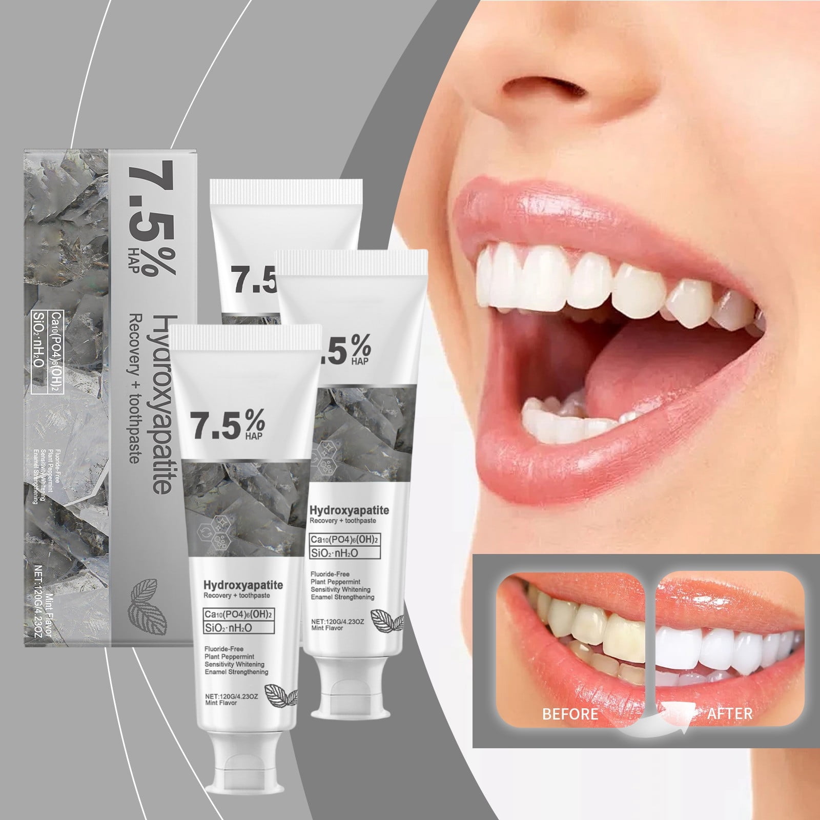 WEANTJ Whitening Toothpaste Extra Strength - Enamel Safe, Sensitive ...