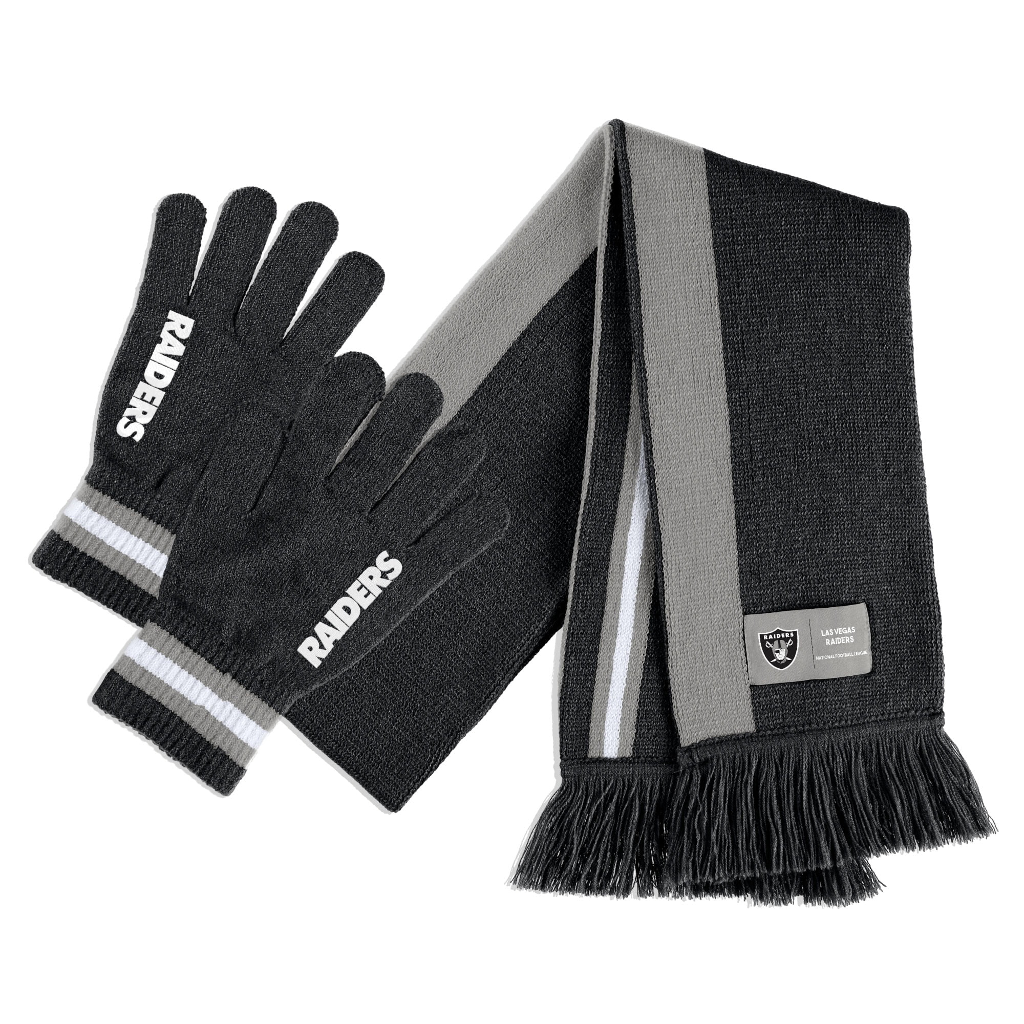 WEAR by Erin Andrews Las Vegas Raiders Scarf and Glove Set - Walmart.com