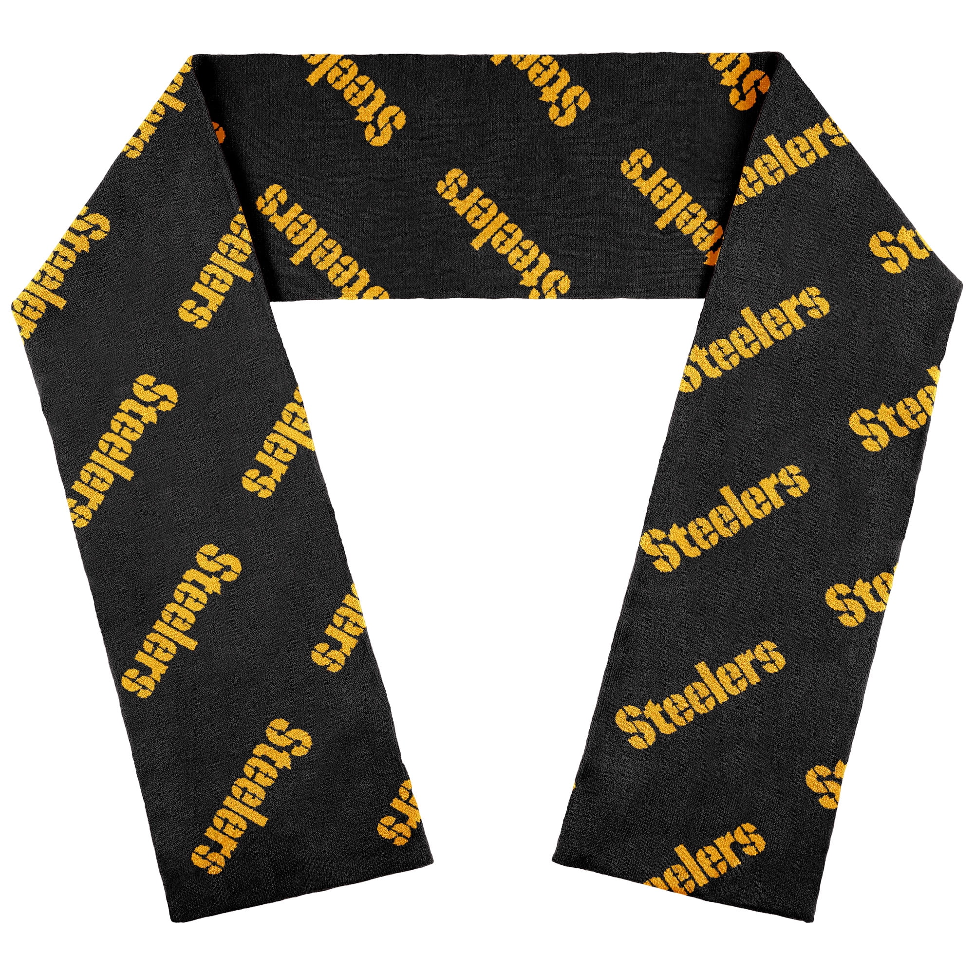 WEAR by Erin Andrews Pittsburgh Steelers Team Wordmark Scarf - Walmart.com