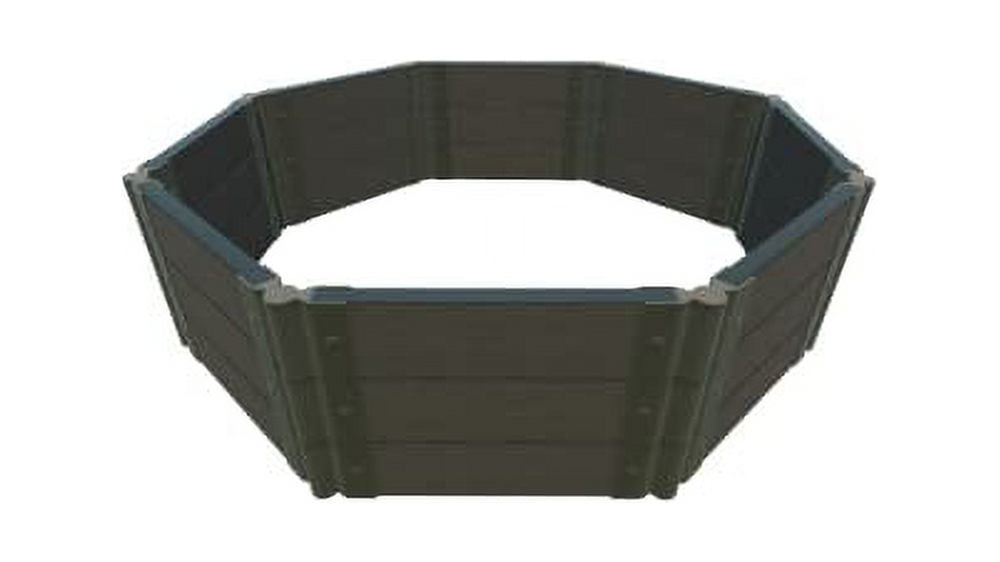 WEATHERED 2" TOOL FREE: 2 x 2 x 16.5' GARDEN RAISED BED (OCTAGON) JOHN ...