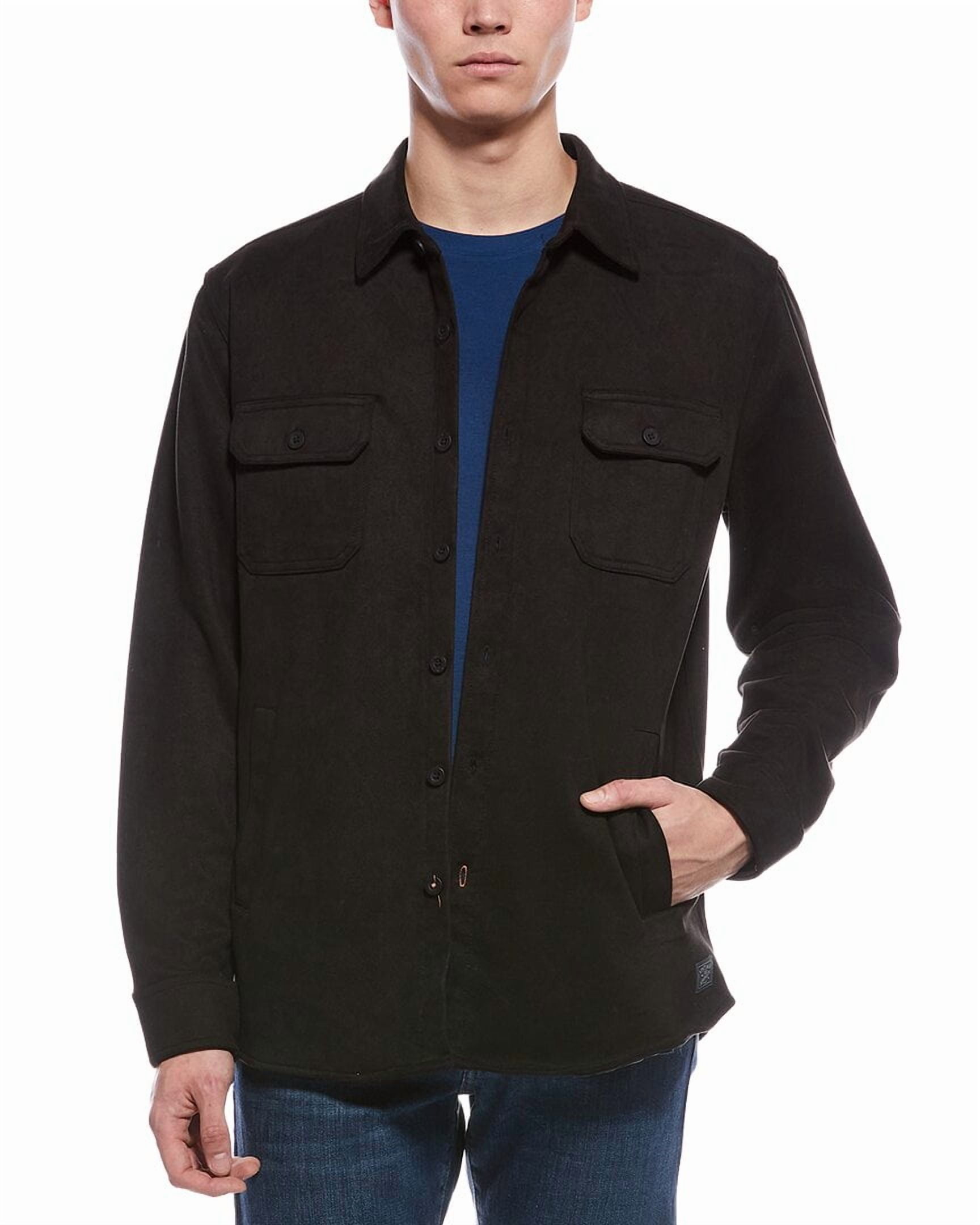 WEATHERPROOF VINTAGE mens Brushed Overshirt, s, Black - Walmart.com