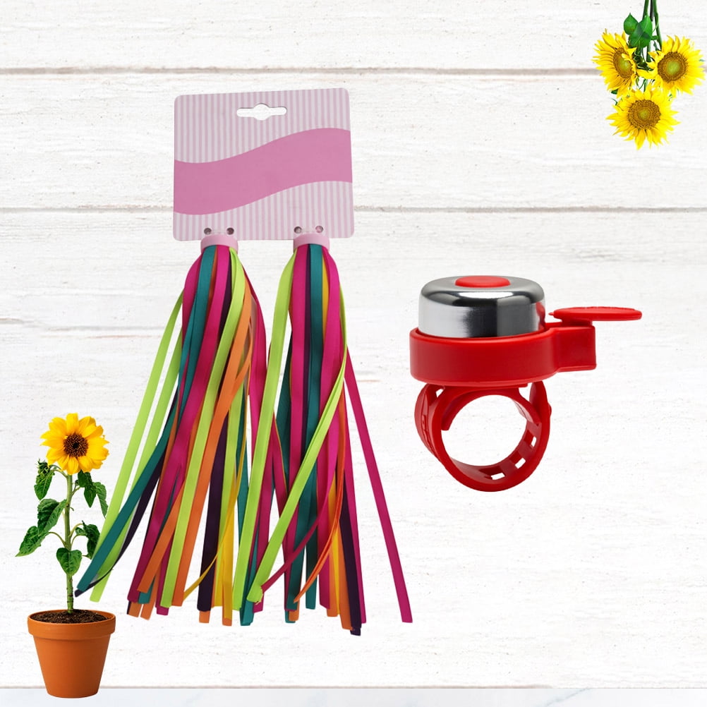 WEAVILUX 1 Bell Bicycle Streamer Decoration with Polyester and Assorted ...