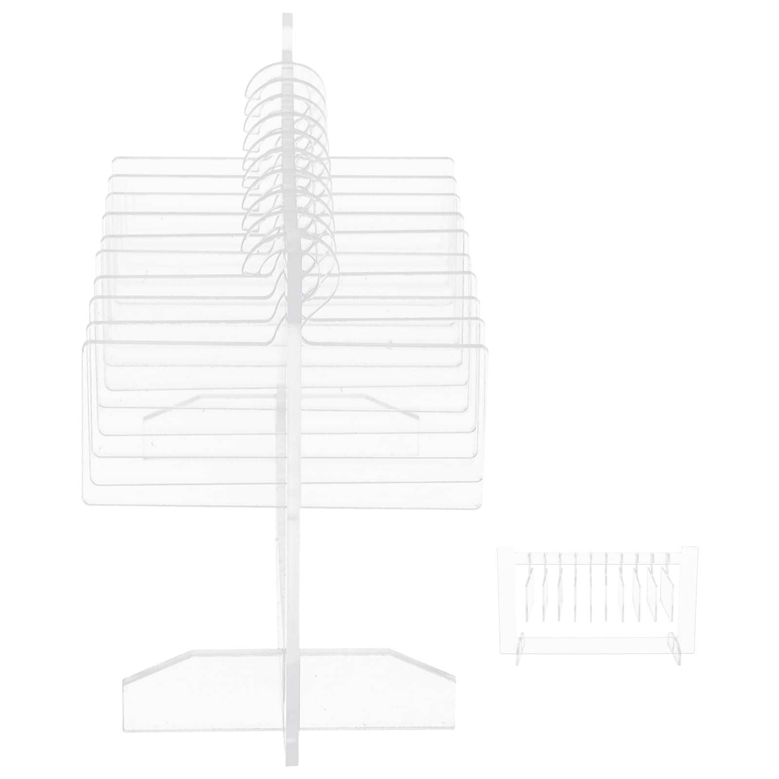 WEAVILUX 1 Set Manicure Display Stand Acrylic Transparent Square For ...