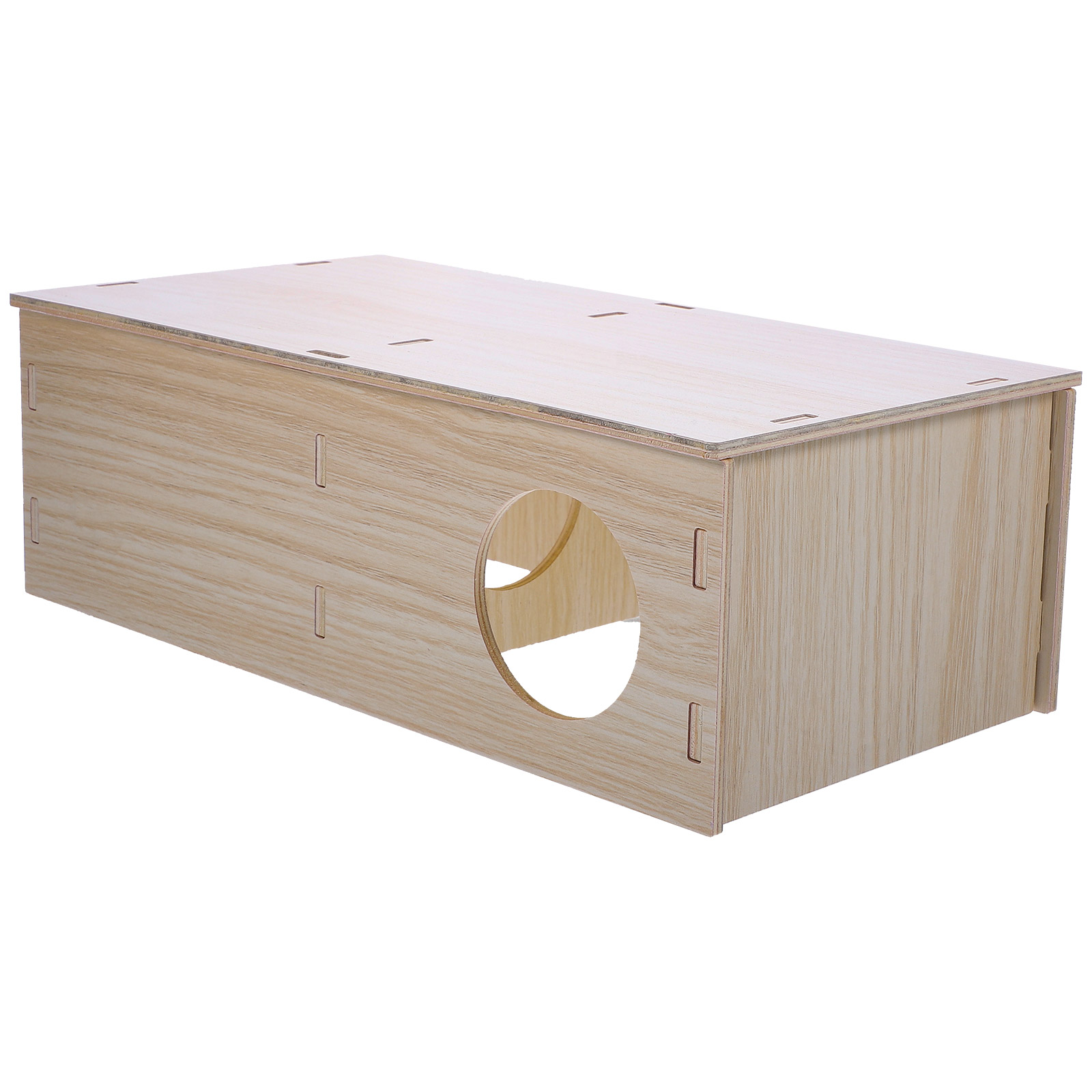 WEAVILUX 1 Set Small Animal Habitat Hut Beige Wooden for Pet Owners and ...