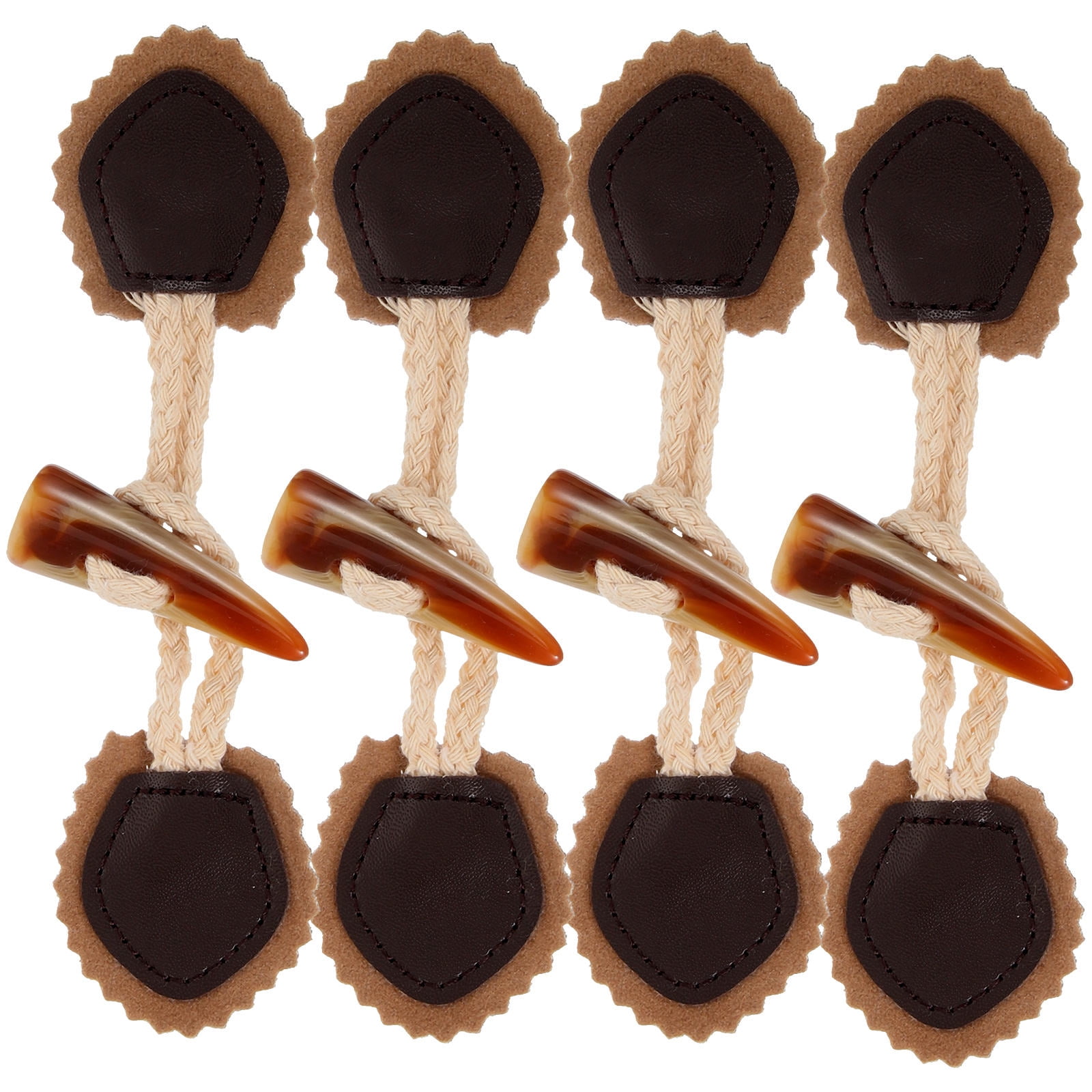 WEAVILUX 1 Set Wooden Toggle Buttons for Coats Assorted Color Clothing Closure Easy to Use ...