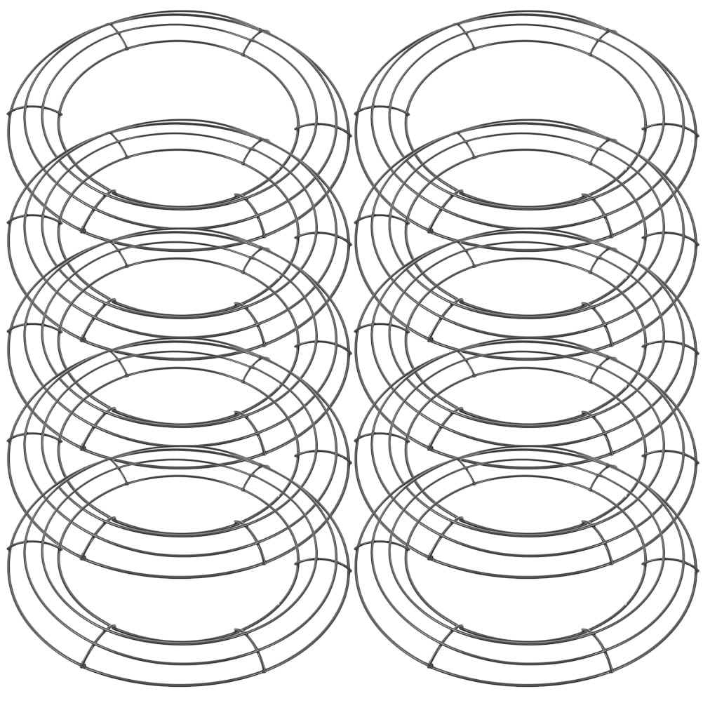 WEAVILUX 10Pcs Diy Wreath Frame Metal Wreath for Craft Enthusiasts ...