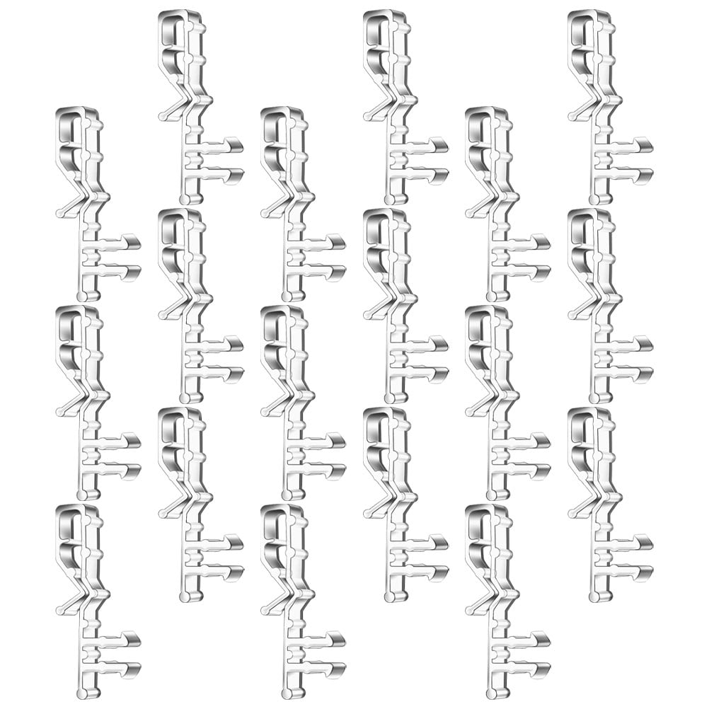 WEAVILUX 18Pcs Clear Plastic Valance Retainer Clips for Window Blinds ...