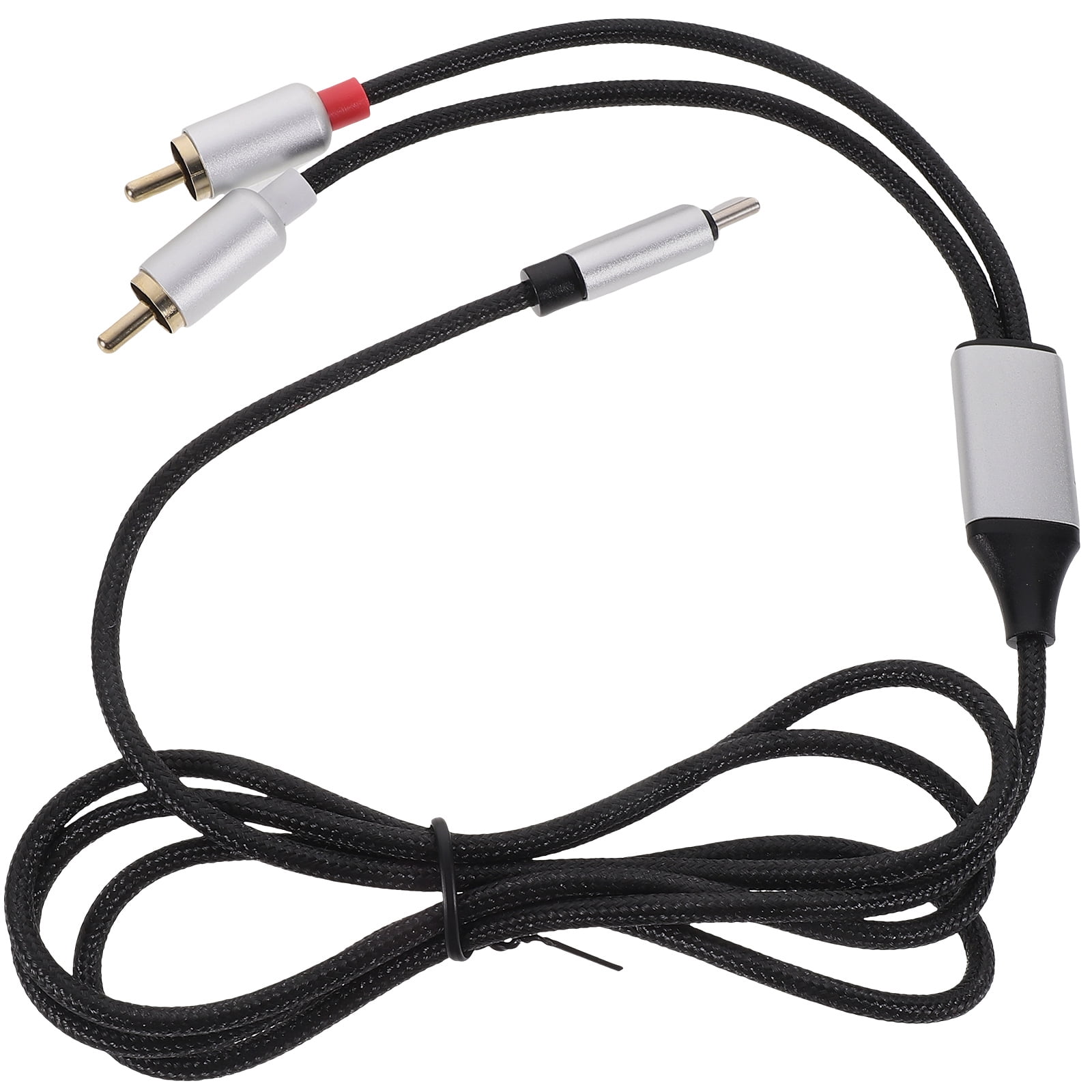 WEAVILUX 1Pack 3.9x0.4x0.4in Aluminum TPE Audio Cable Usb C to Aux for ...